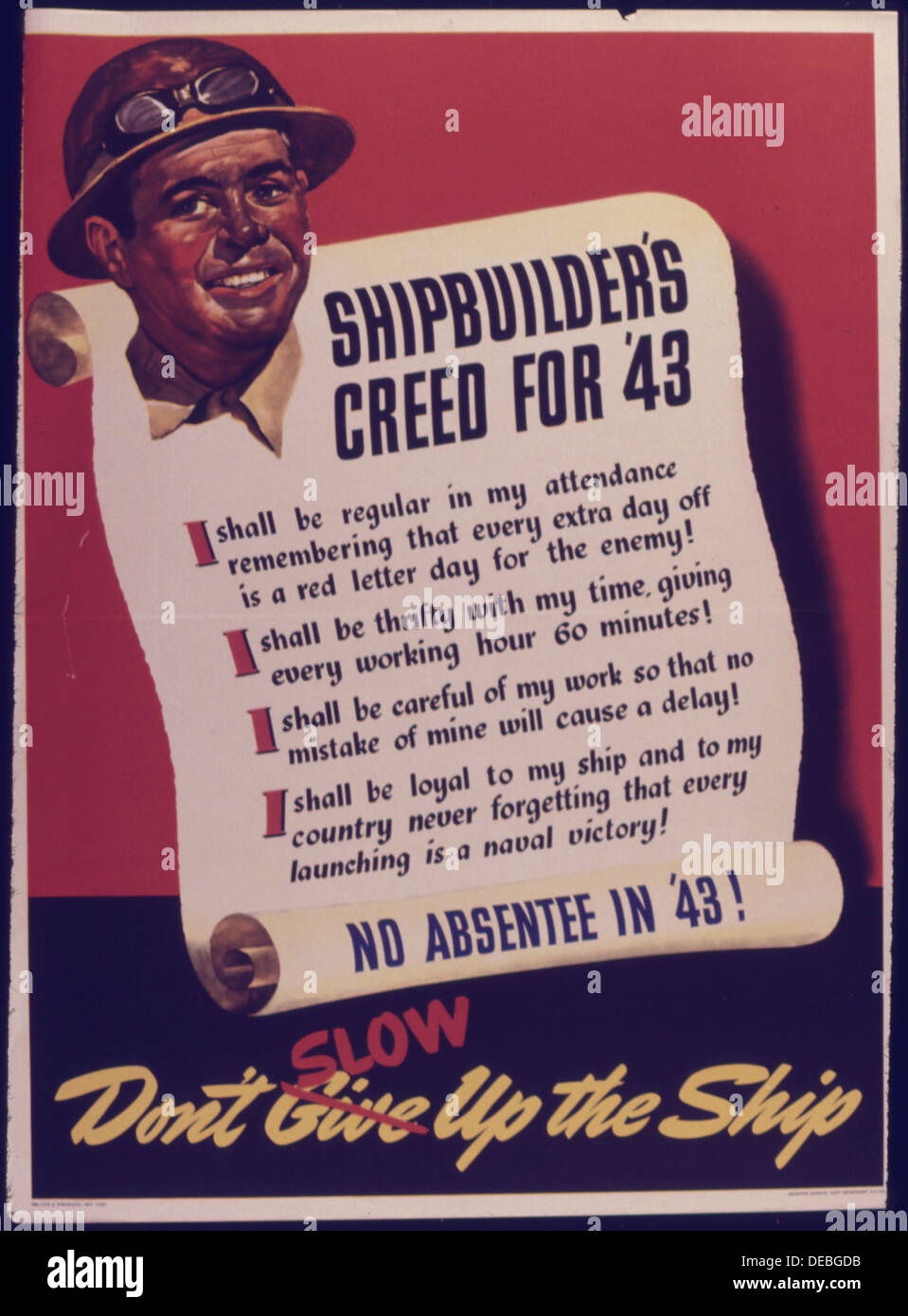 The Shipbuilders Creed for 1943 highlights the commitment and ...