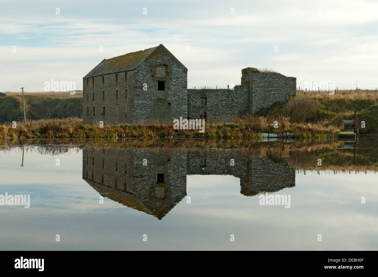 Ham Mill over the millpond. Also called the Ham Girnal. Ham, near ...