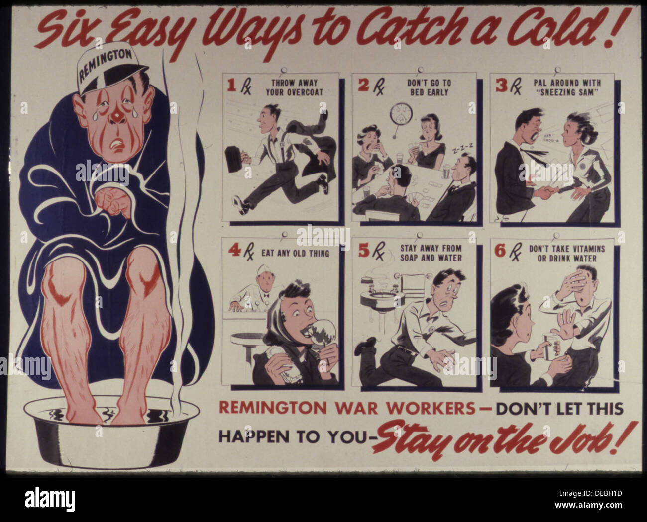 An informational guide outlining common ways people can catch a cold ...