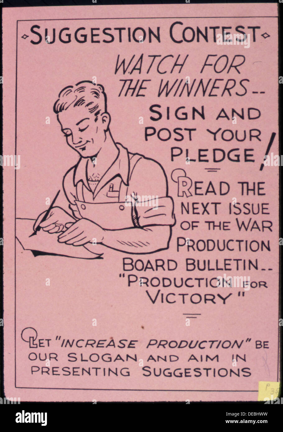 This image shows a suggestion contest, an event where individuals ...