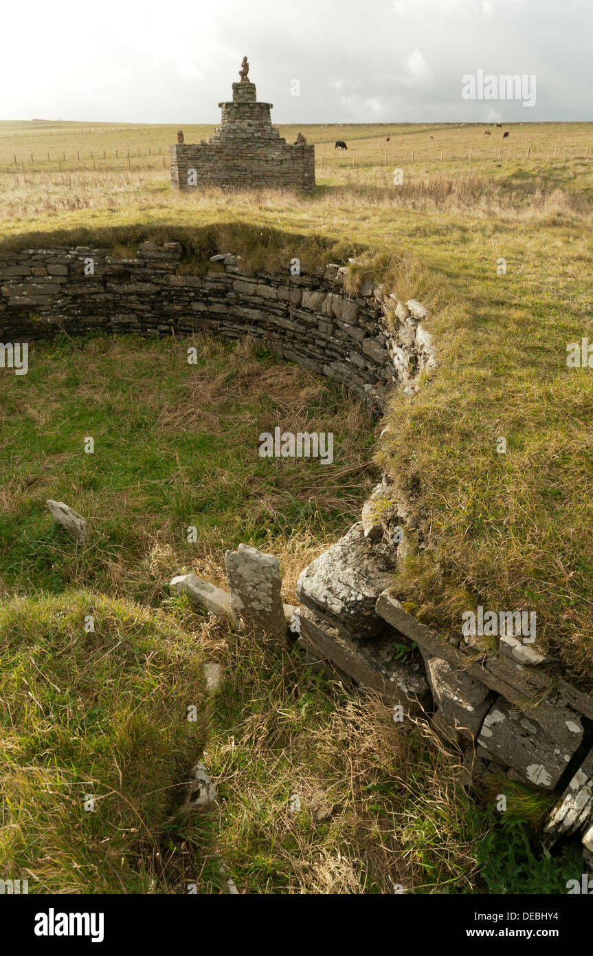 Nybster Broch, an Iron Age building near the village of Nybster ...