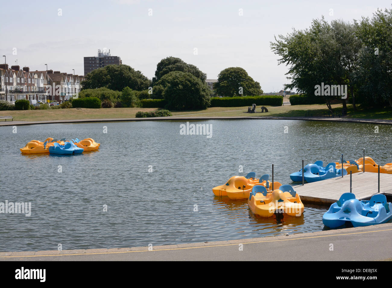 Boating pond at Littlehampton. West Sussex. England Stock Photo - Alamy