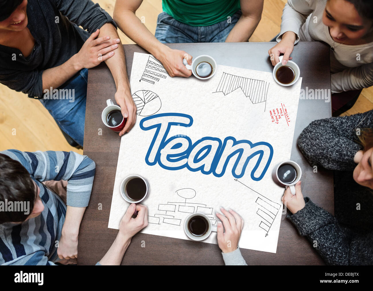 Team at work Stock Photo - Alamy