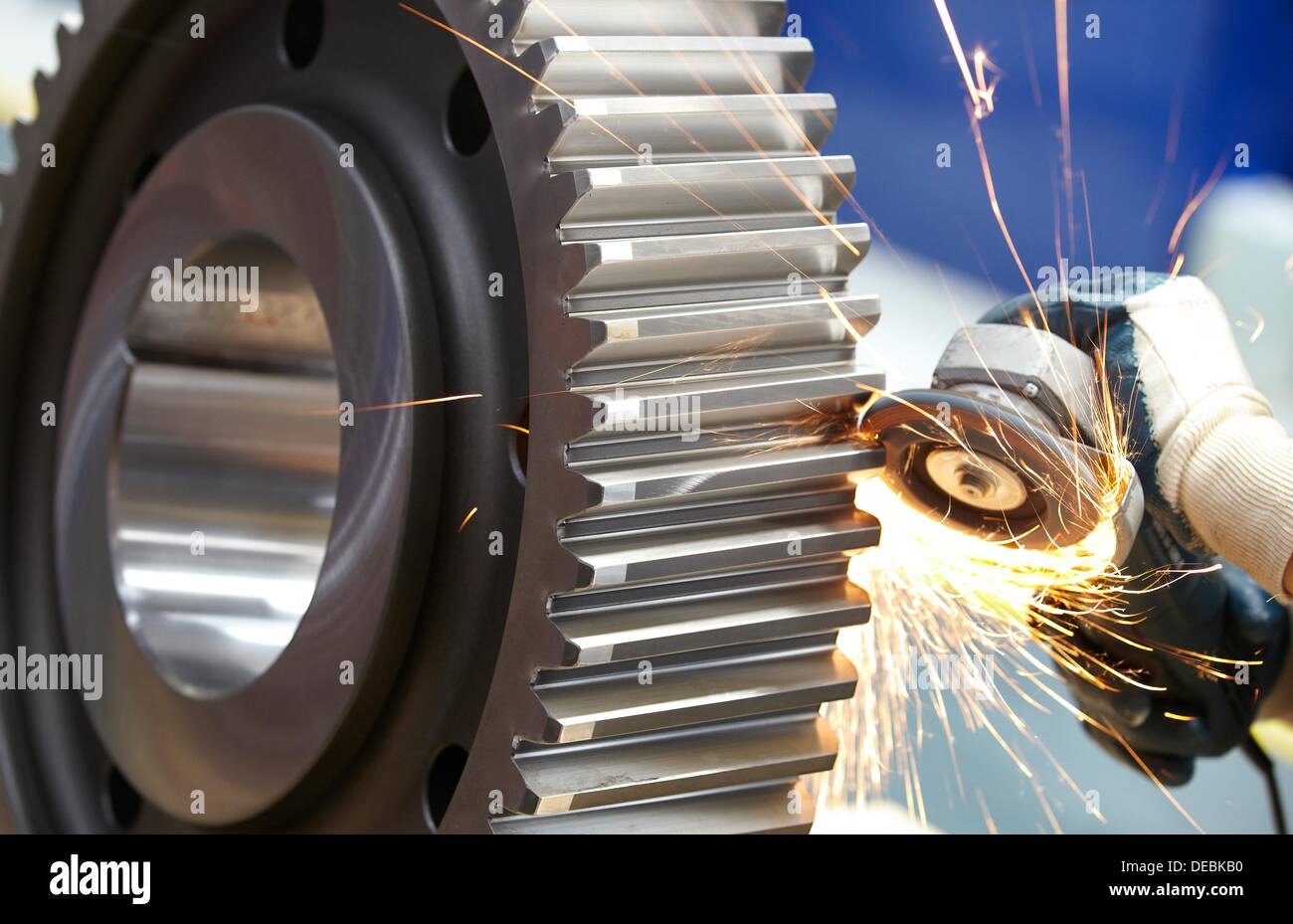 Gear production cogwheel hi-res stock photography and images - Alamy