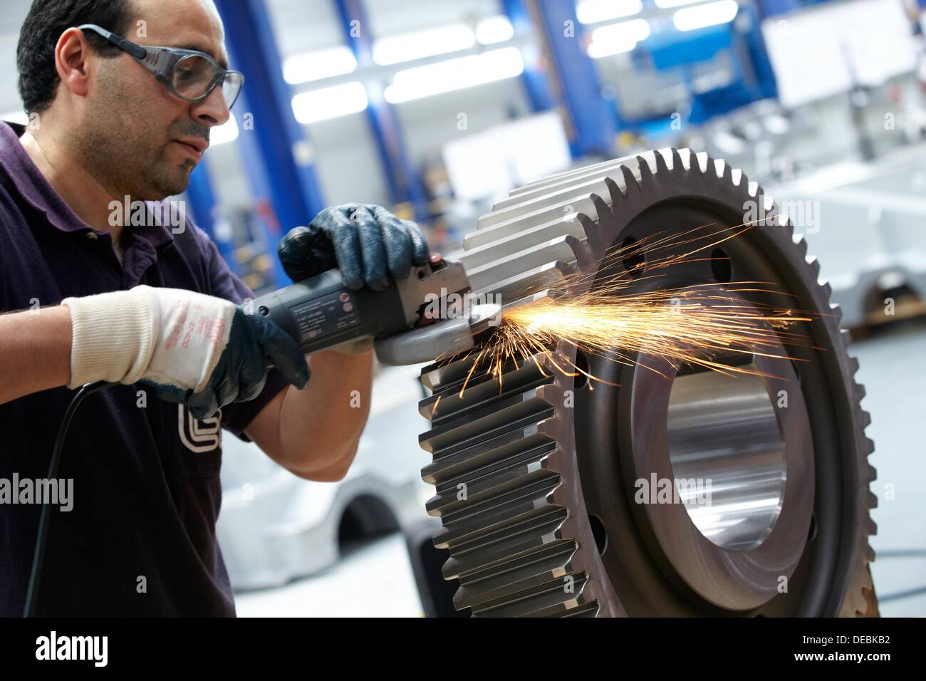 Gear production cogwheel hi-res stock photography and images - Alamy