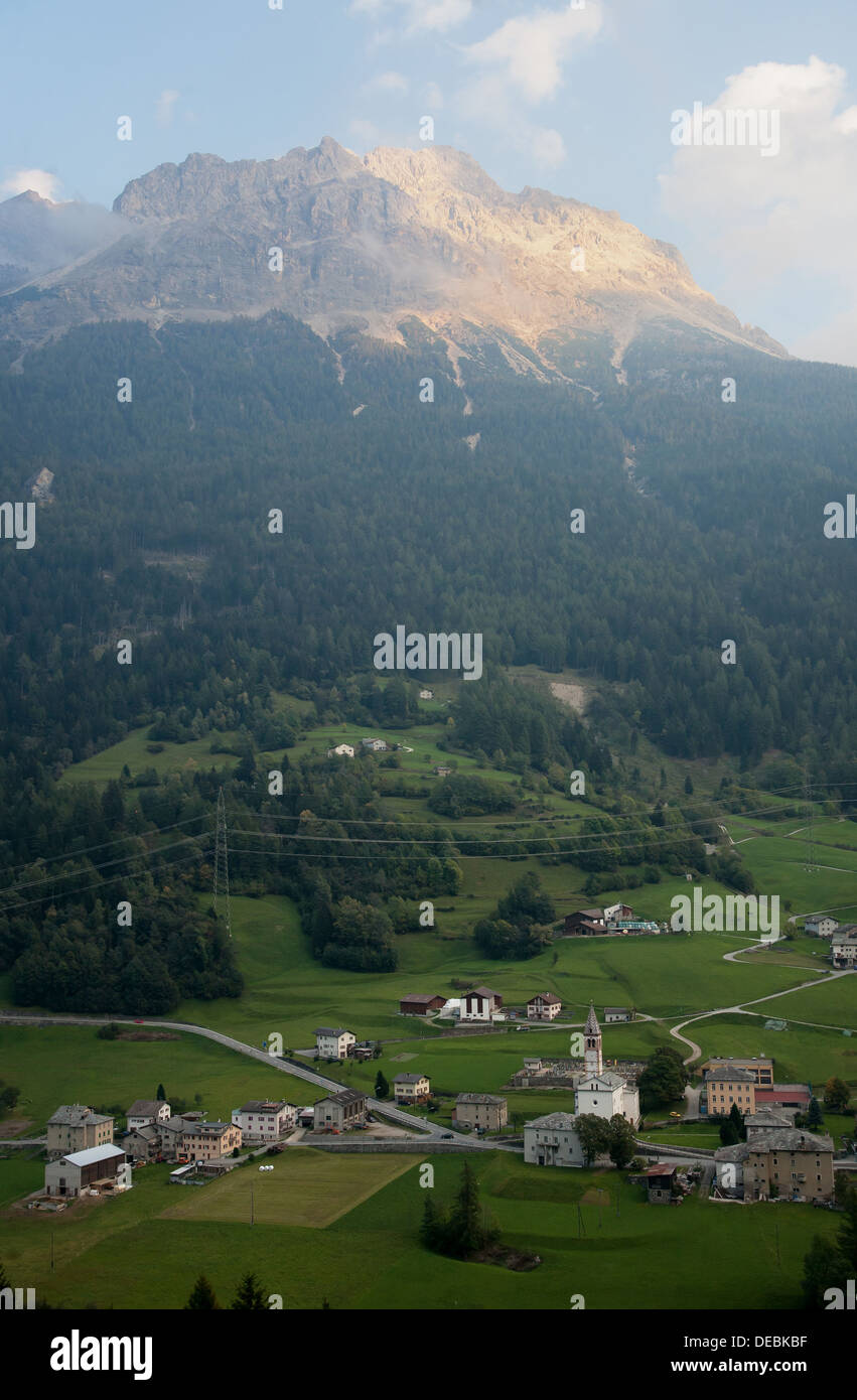 San Carlo, Switzerland, overlooking San Carlo Stock Photo - Alamy