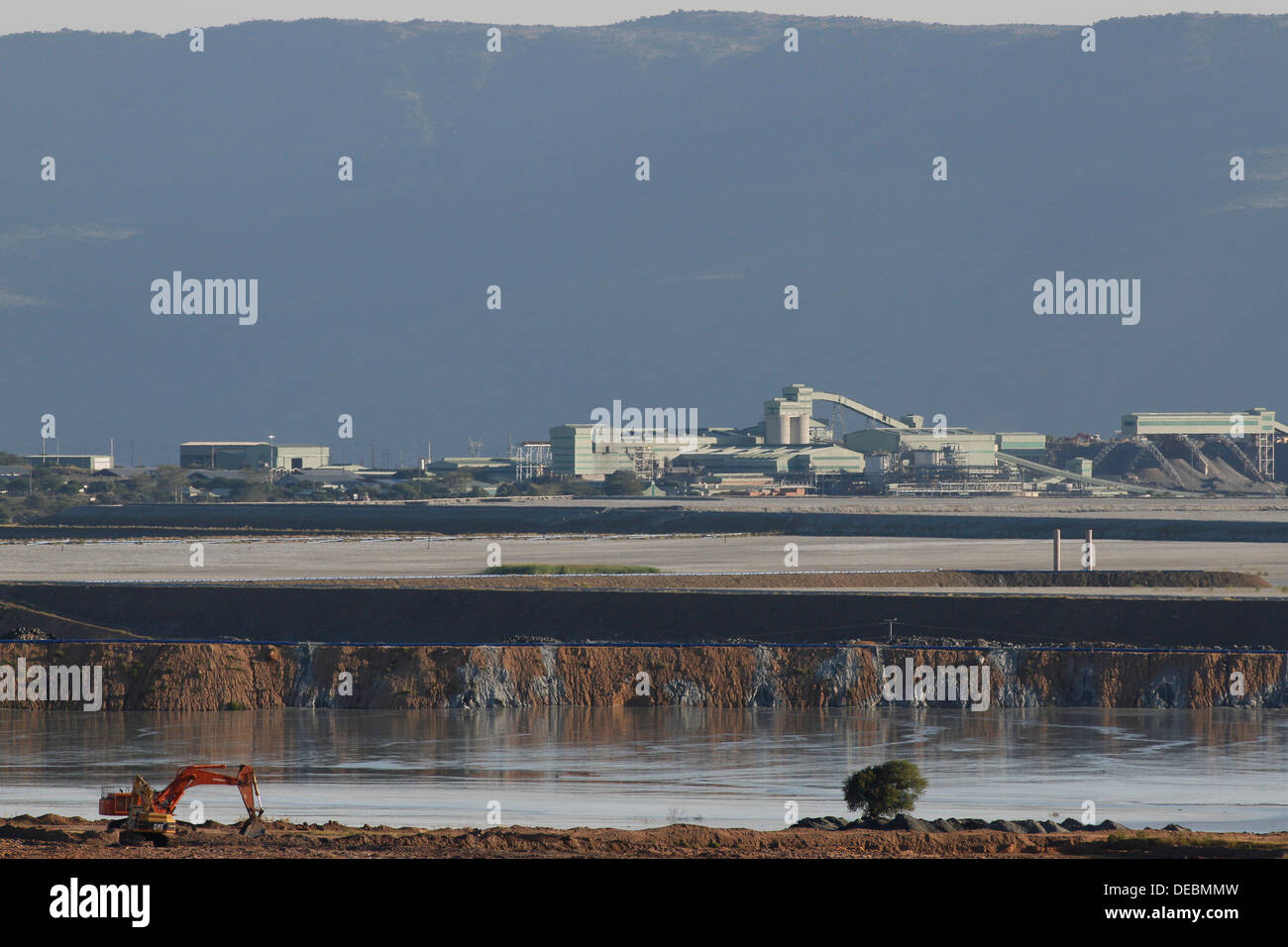Tailings dam at Potgietersrus Platinum Mine, Limpopo, South Africa ...