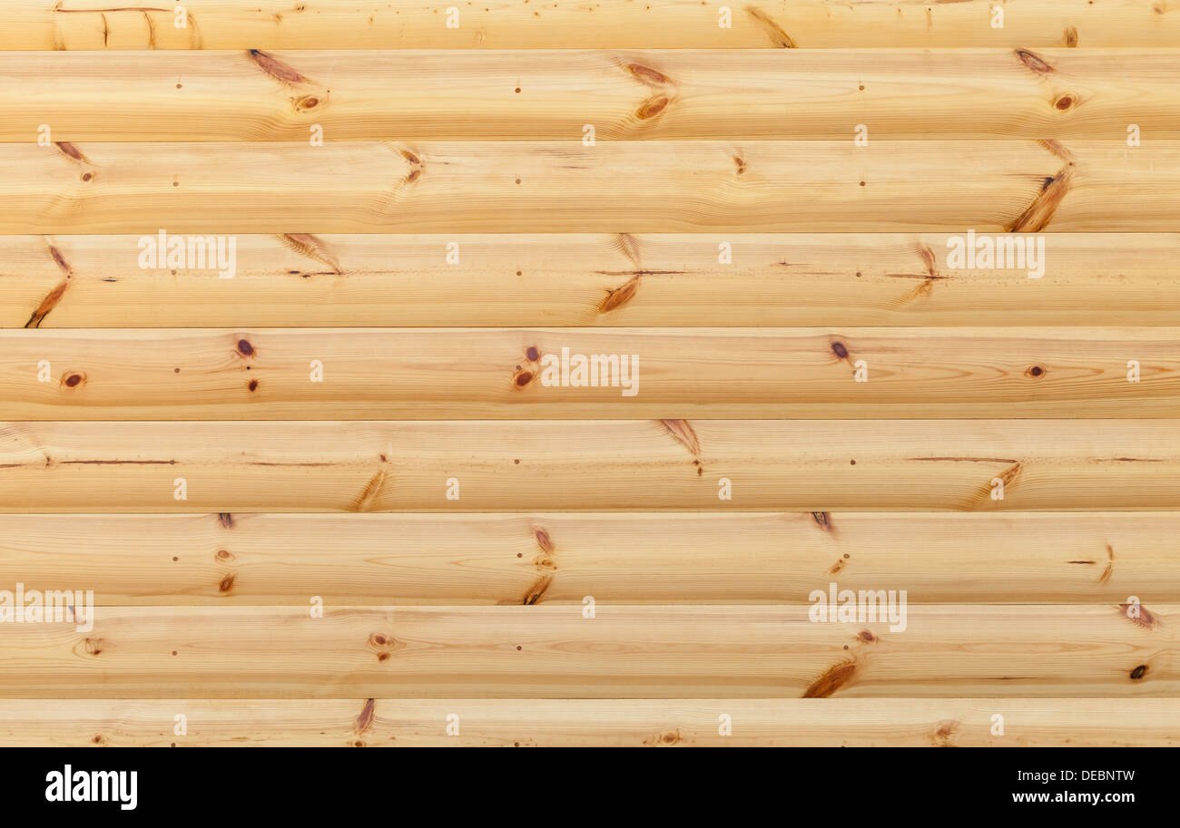 Wooden wall made of pine tree boards. Natural background texture Stock ...