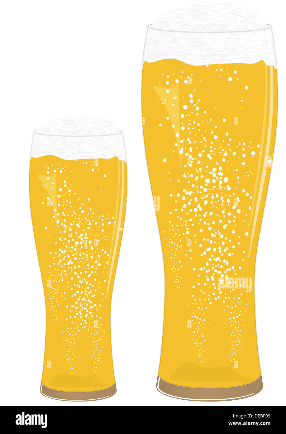 Glasses beer beer vector Cut Out Stock Images & Pictures - Alamy