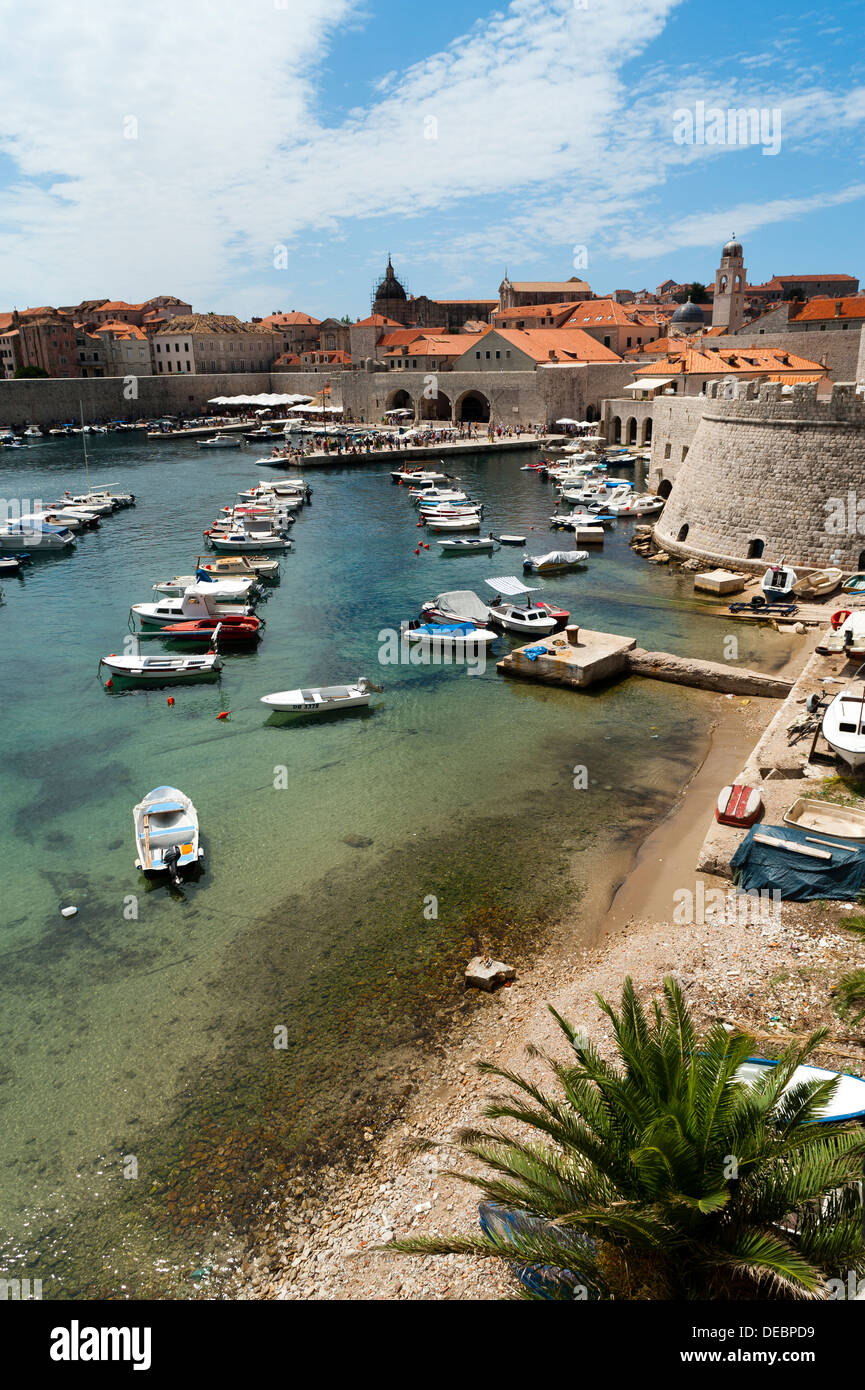 'Gradska luka' (old port), Dubrovnik, Dubrovnik-Neretva county, Croatia, Europe Stock Photo - Alamy