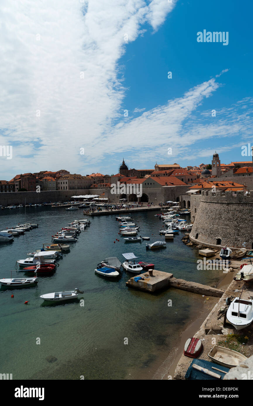 'Gradska luka' (old port), Dubrovnik, Dubrovnik-Neretva county, Croatia, Europe Stock Photo - Alamy