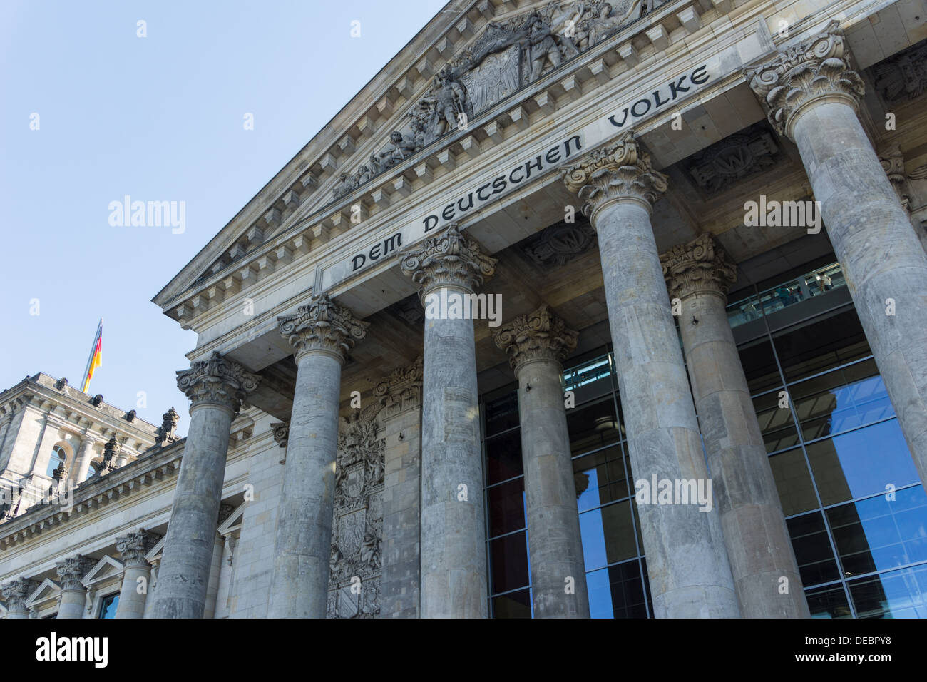 The Reichstag in Berlin with the German Bundestag and the famous glass ...