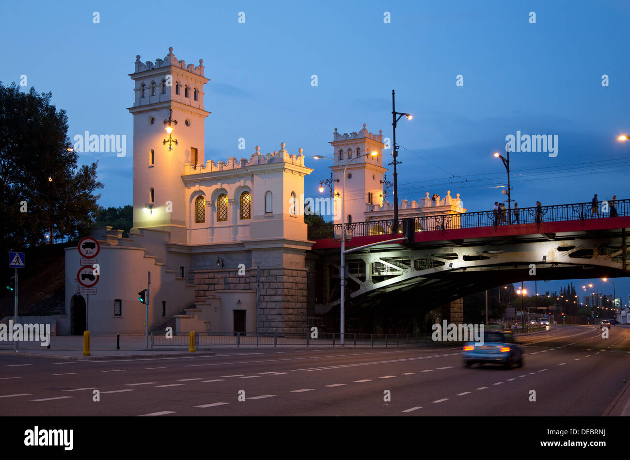 Warsaw, Poland, Treppenaufgaenge the Poniatowski Bridge Stock Photo - Alamy