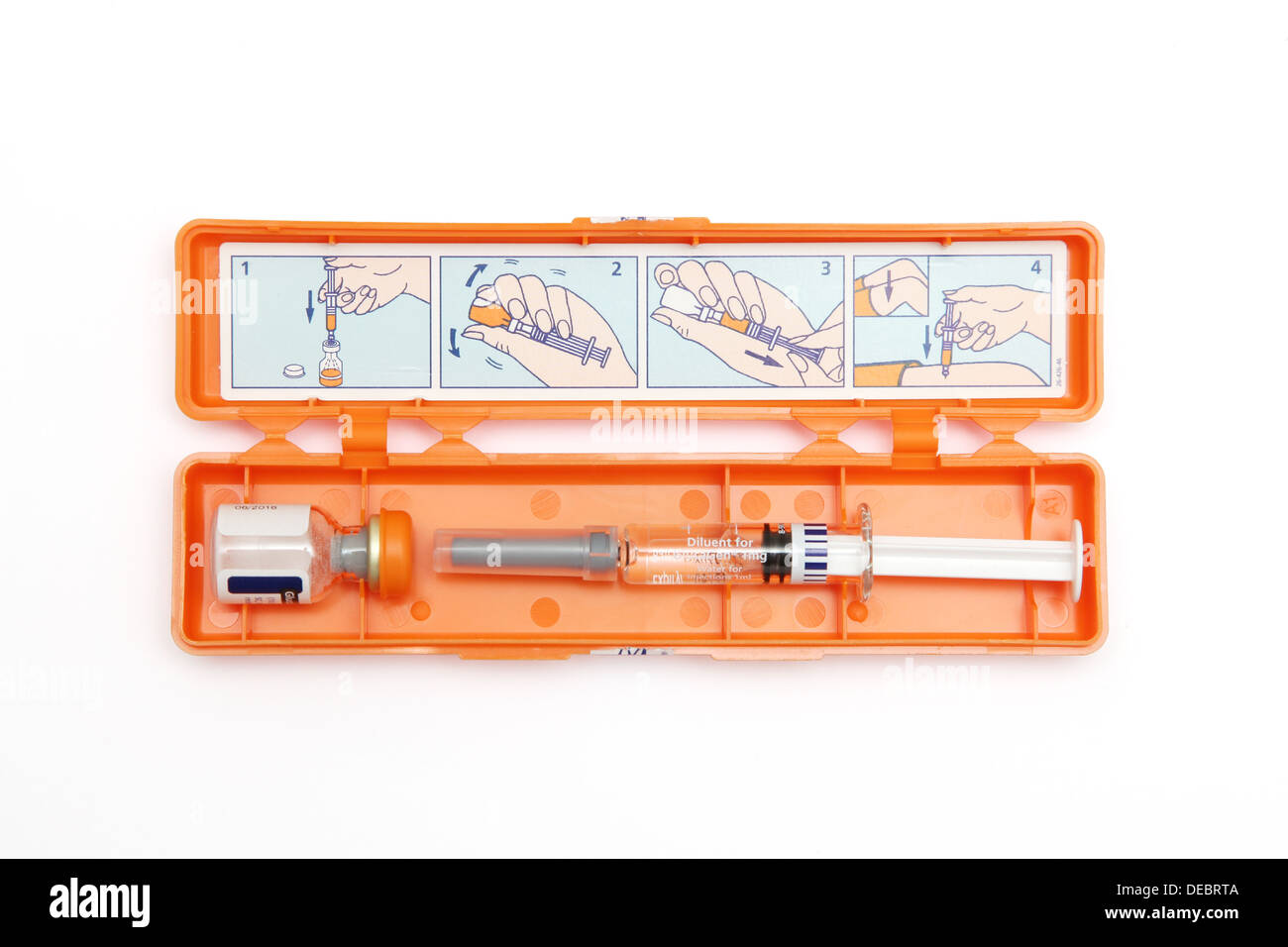 Glucogen Glucose Kit for Managing Severe Diabetes Hypo Stock Photo - Alamy