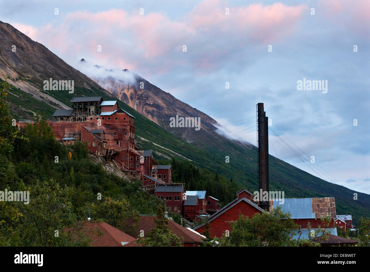 Houses of the abandoned Kennicott copper mines, Wrangell-St. Elias ...