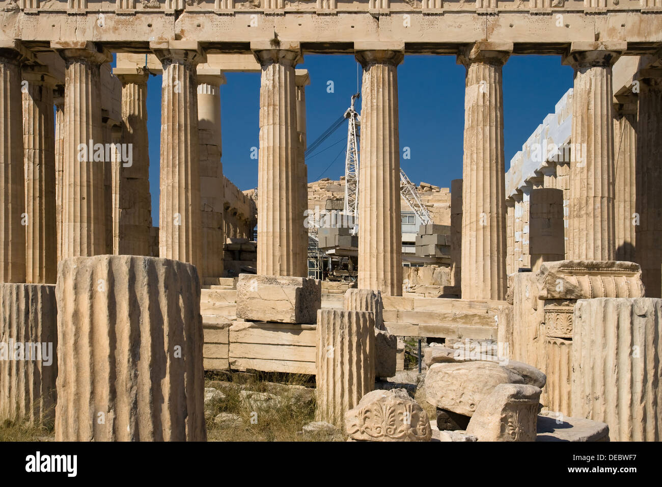 Parthenon restoration hi-res stock photography and images - Alamy