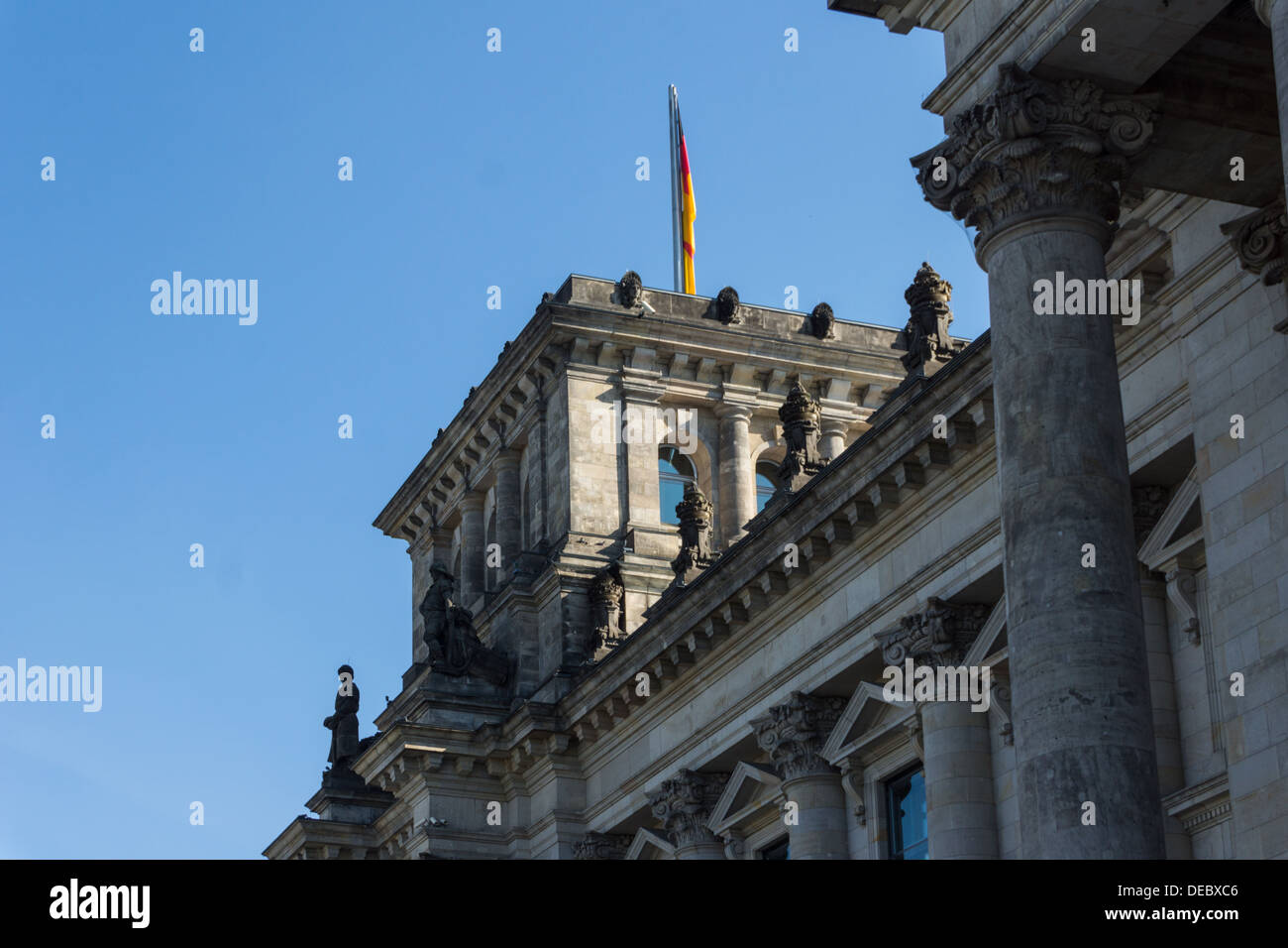 The Reichstag in Berlin with the German Bundestag and the famous glass ...