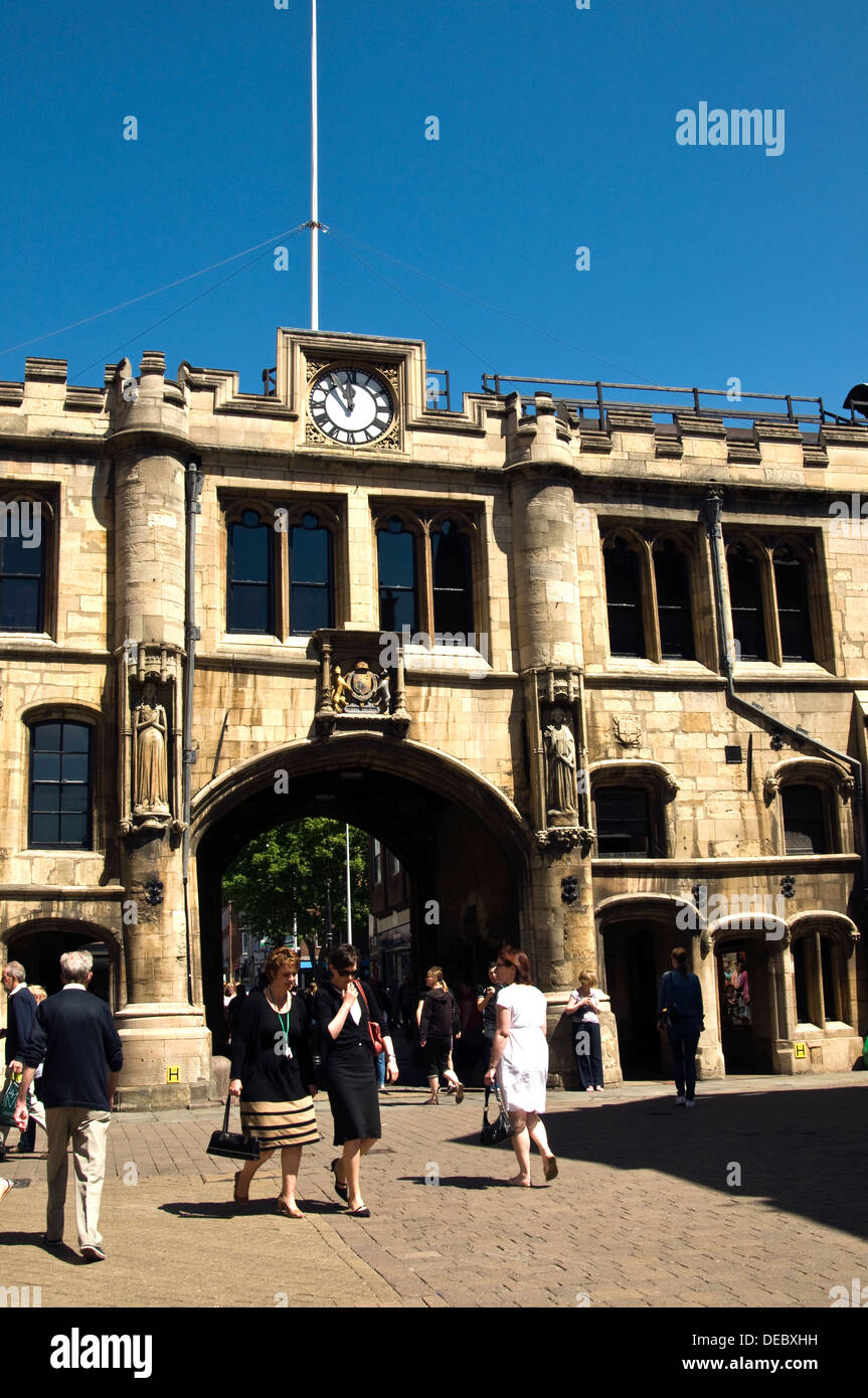 Old city gates of lincoln city hi-res stock photography and images - Alamy