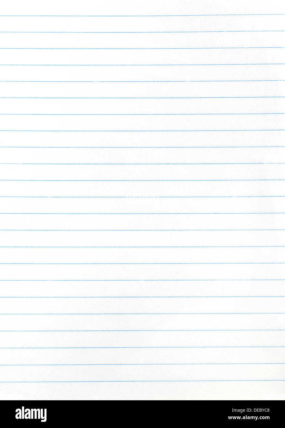 background from notebook wide lined sheet of paper Stock Photo - Alamy