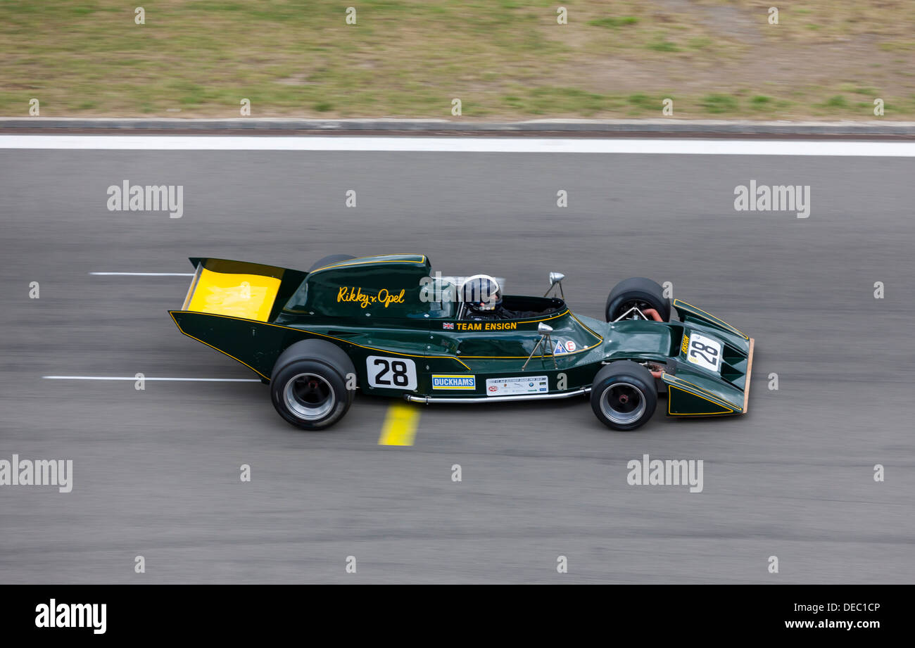 Historical Formula 1 vehicle at the Oldtimer Grand Prix 2013 on the ...