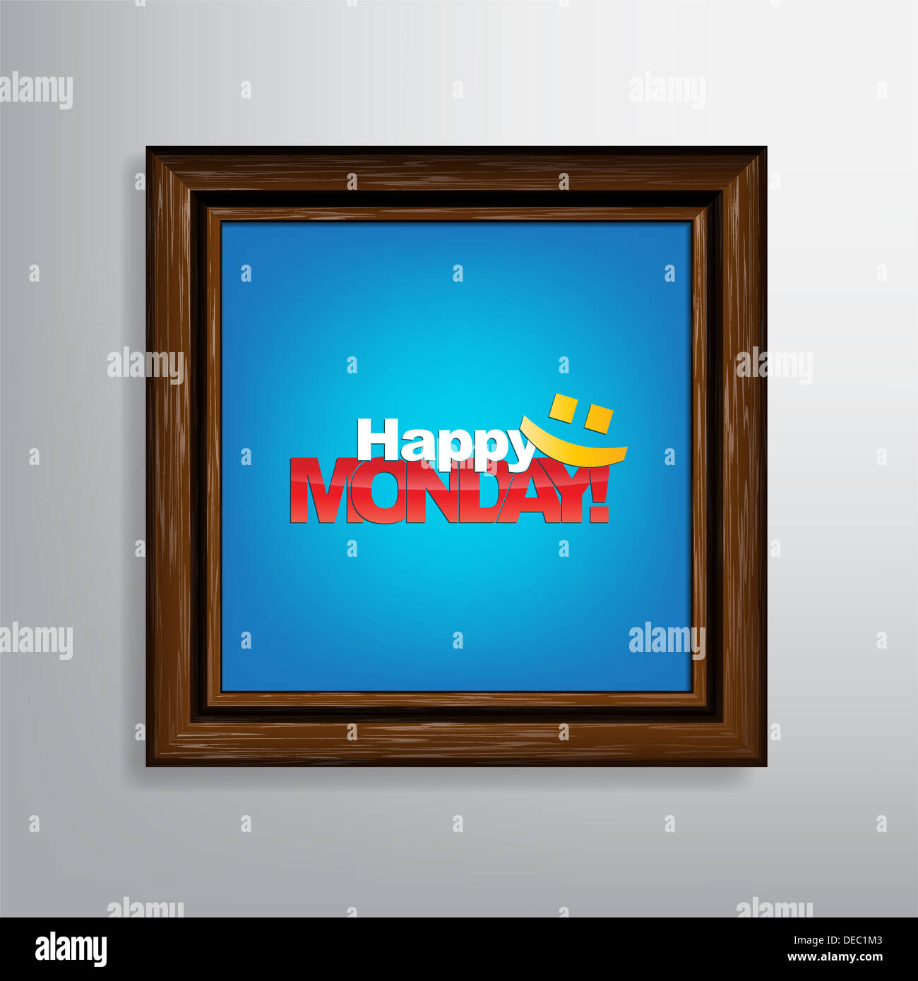 Happy Monday! Motivational background with a picture frame Stock Photo ...