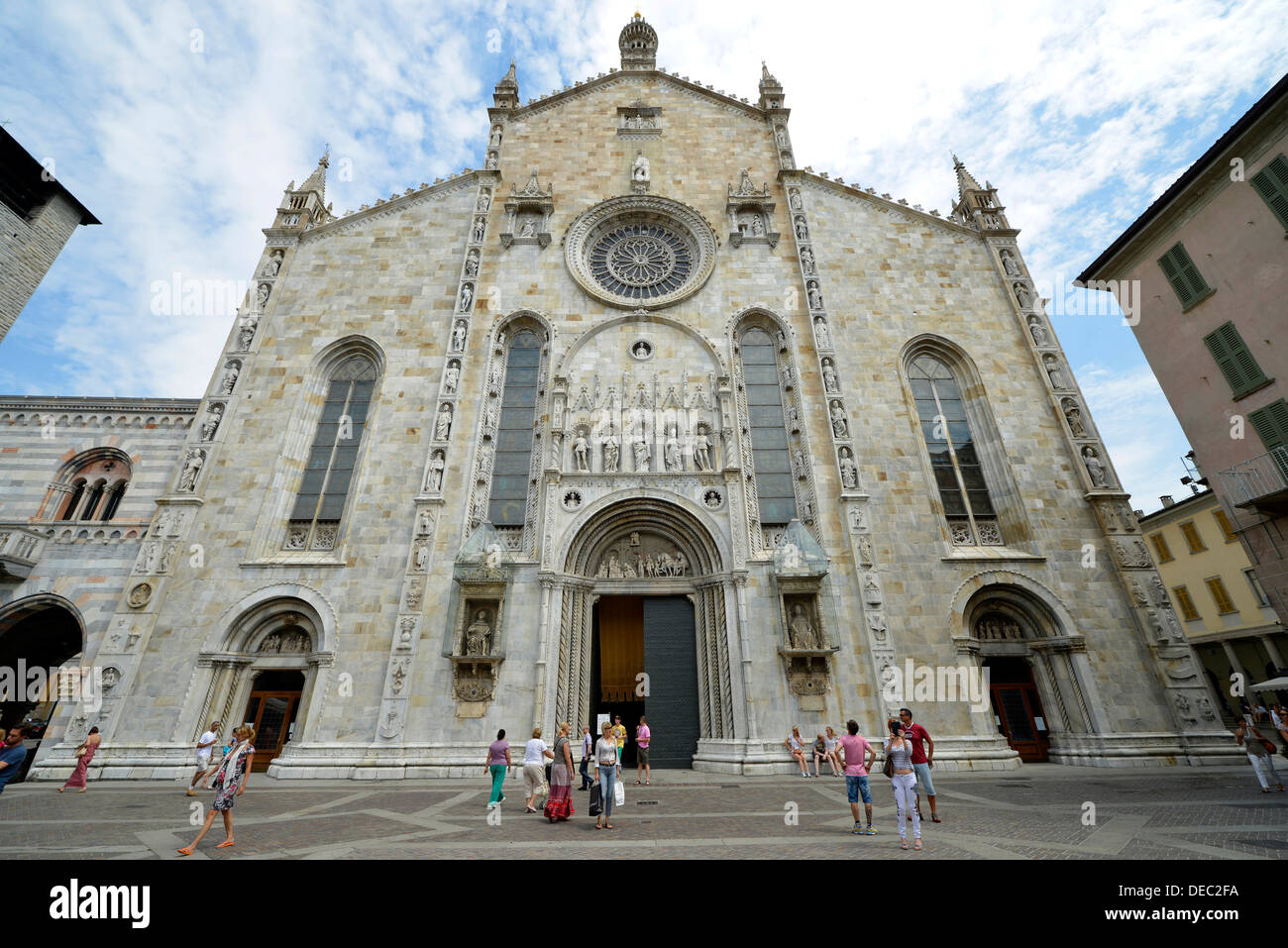 West facade of Como Cathedral, Cathedral of Santa Maria Maggiore, Como ...