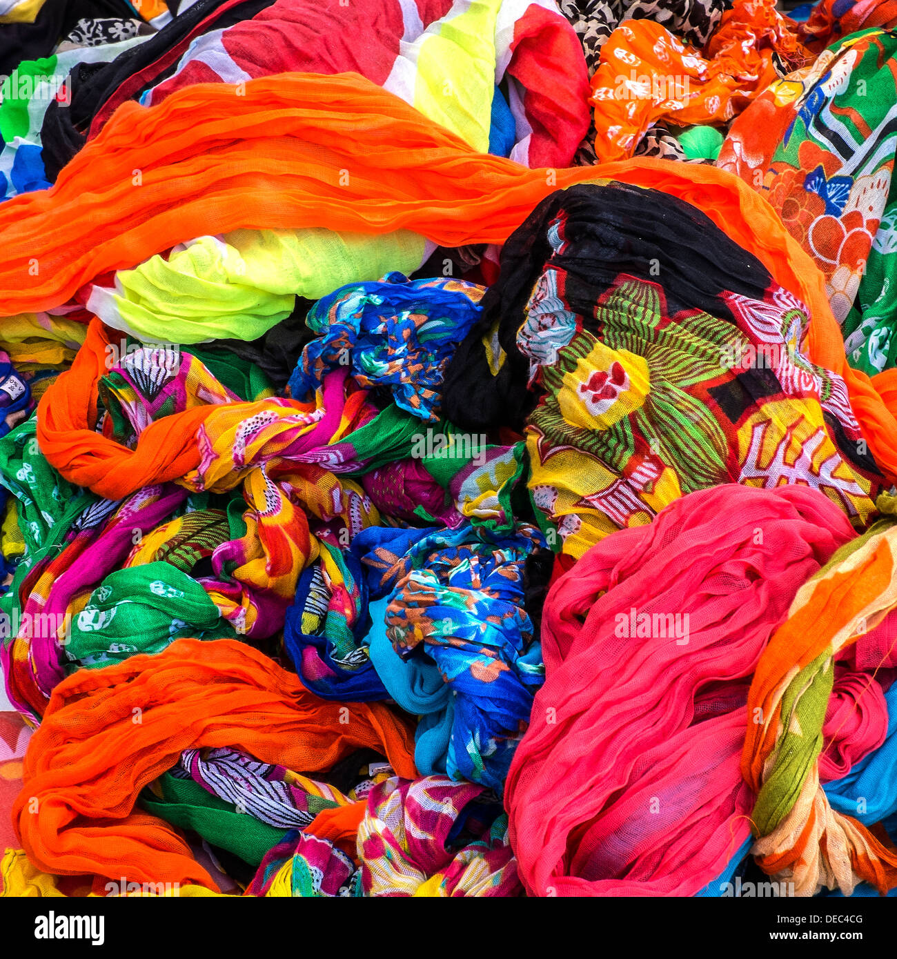 Blue scarves hi-res stock photography and images - Alamy