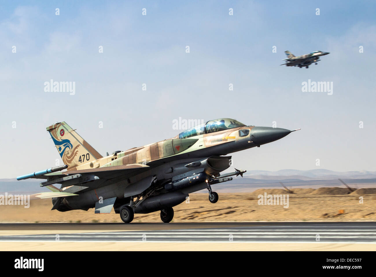 Israeli Air Force (IAF) F-16I Fighter jet at takeoff Stock Photo - Alamy