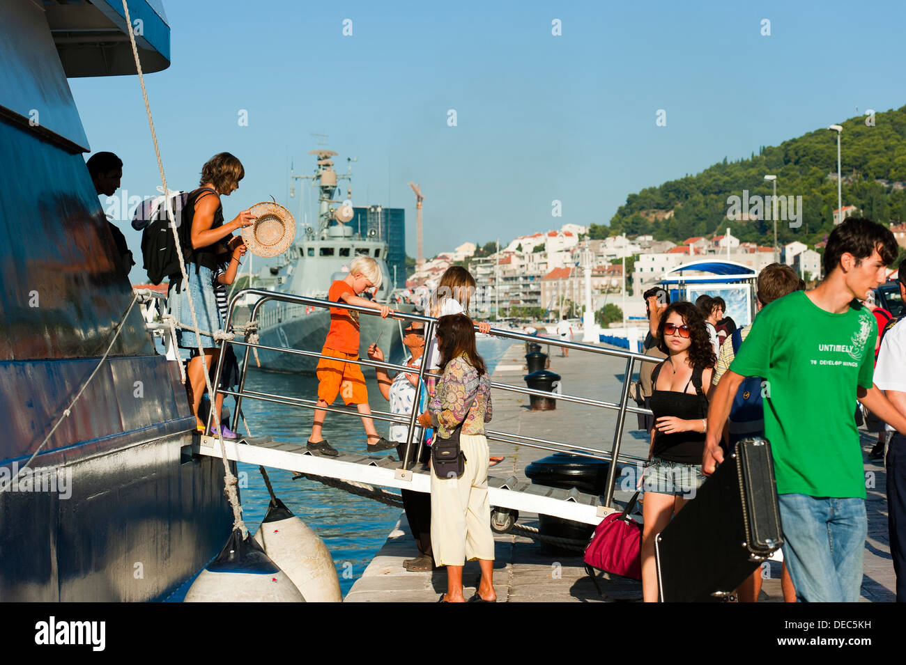 Disembarkation, Port of Split, region of Dalmatia, Croatia, Europe ...