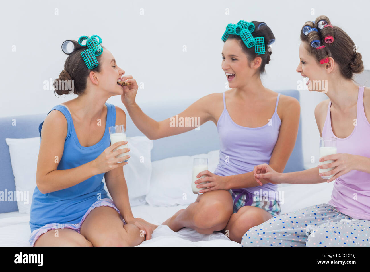 Pretty woman eating cookies hi-res stock photography and images - Alamy