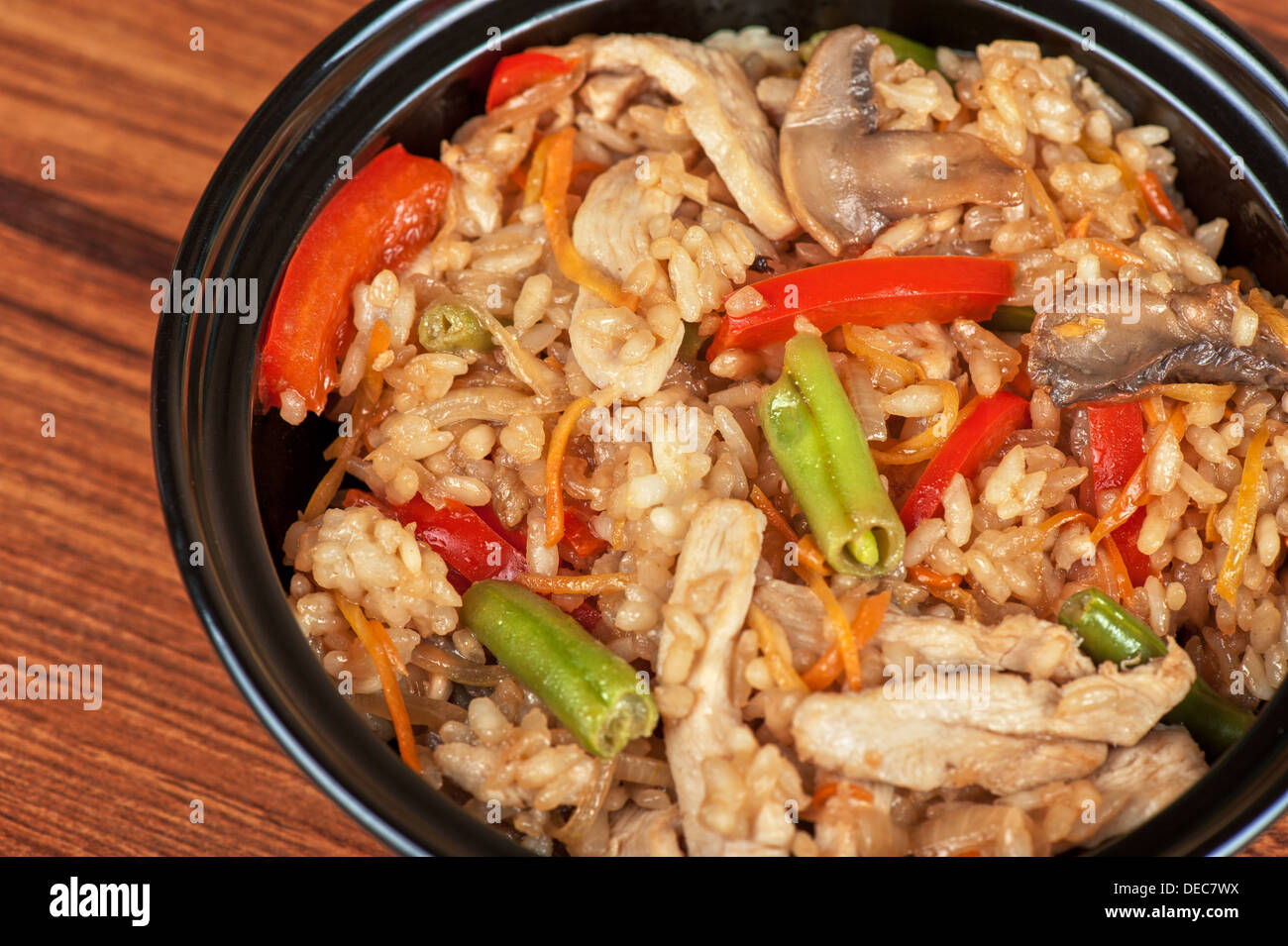 Rice chicken vegetable Stock Photo - Alamy