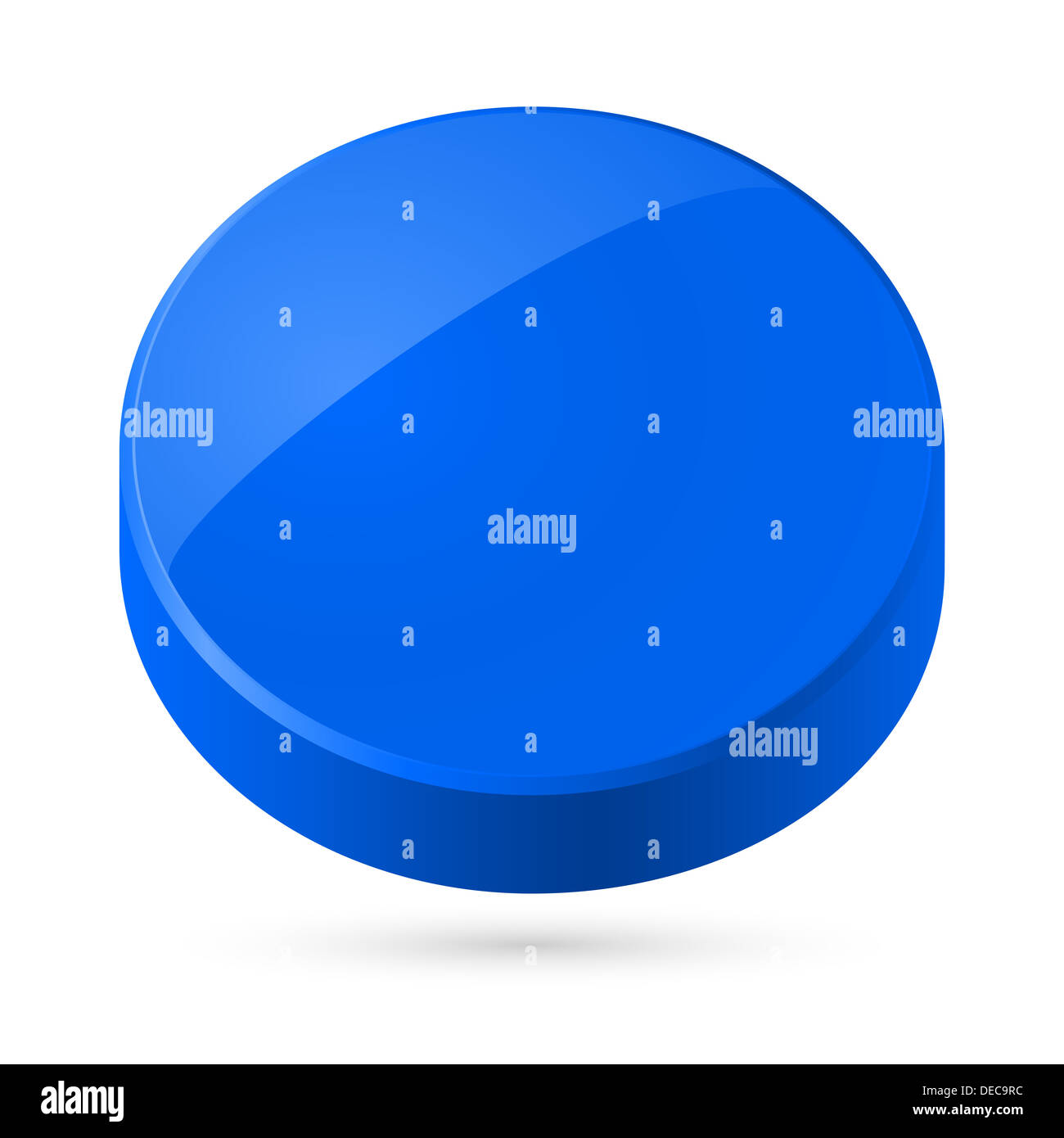 Illustration of blue disk isolated on white background Stock Photo - Alamy