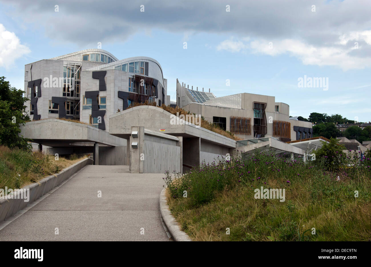 The Scottish Parliament building at Holyrood, Edinburgh, Scotland Stock ...