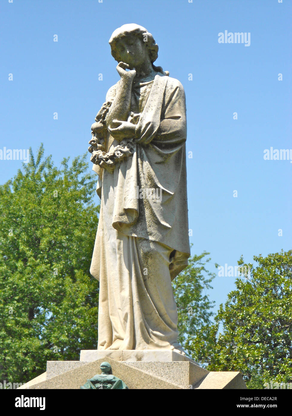 The sculpture on the grave of Richard Rothwell, located in ...