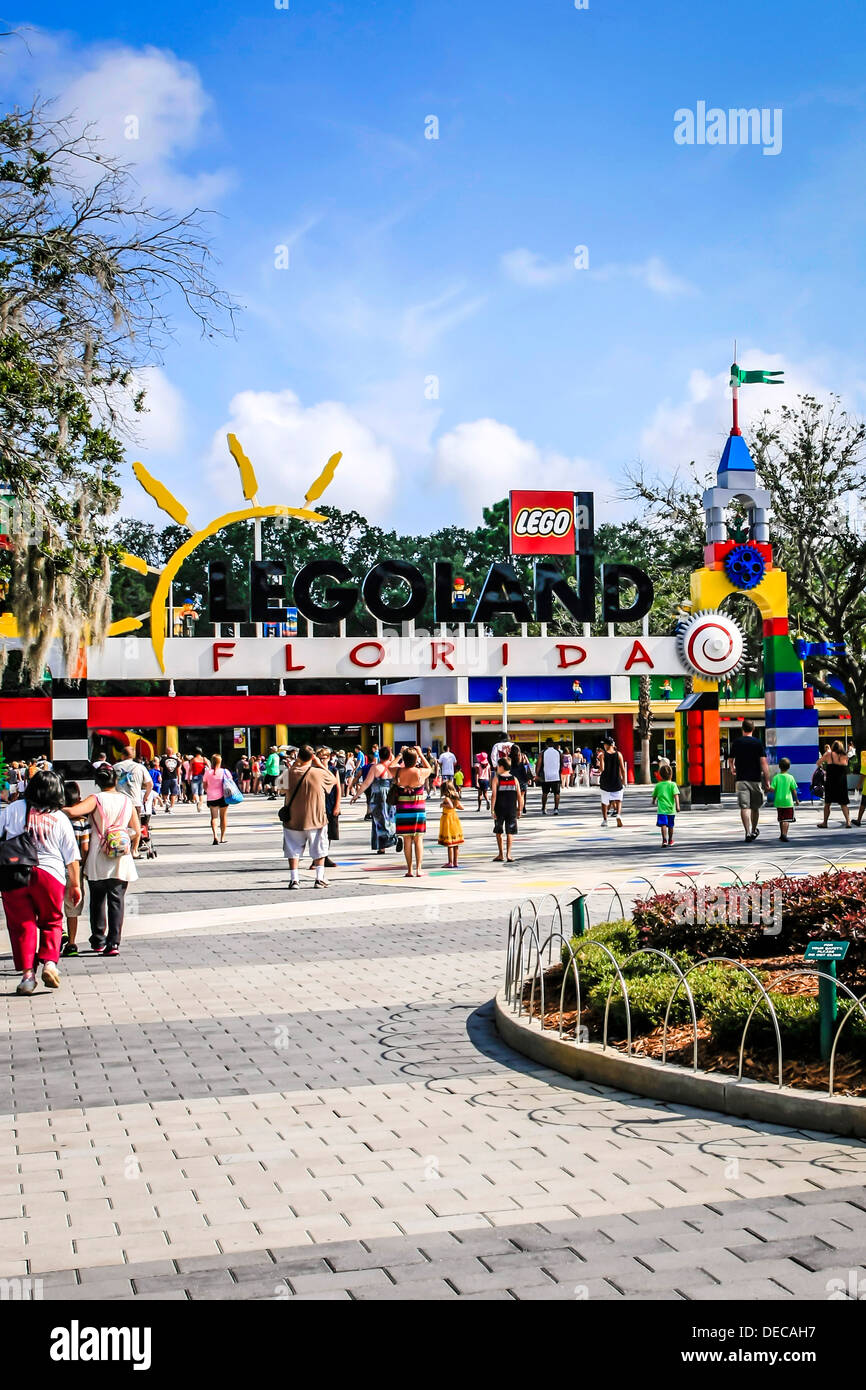 Entrance to Legoland Florida Stock Photo - Alamy