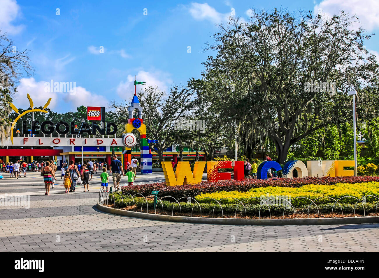 Entrance to Legoland Florida Stock Photo - Alamy