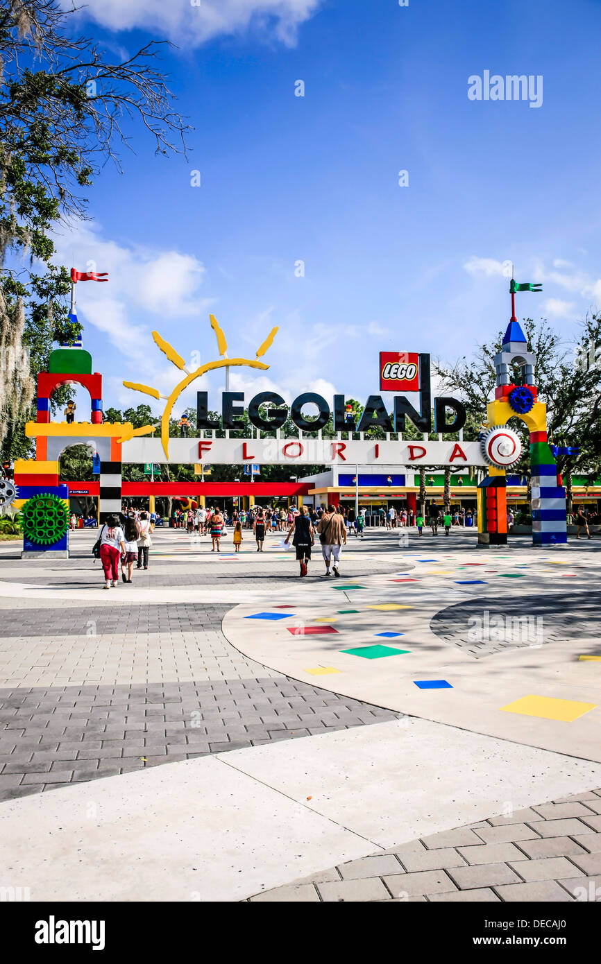Entrance to Legoland Florida Stock Photo - Alamy