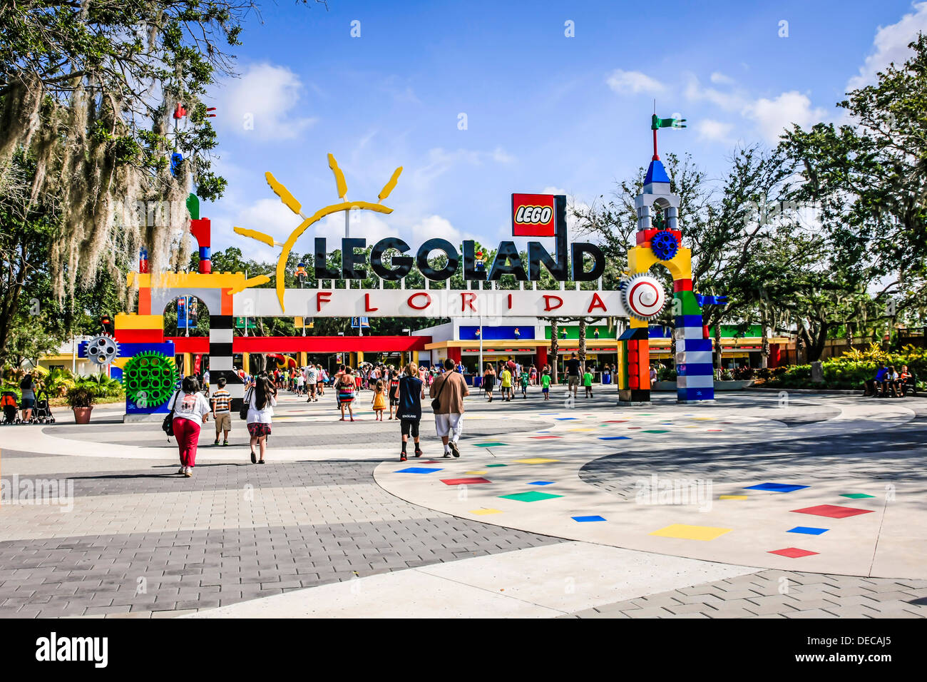 Entrance to Legoland Florida Stock Photo - Alamy