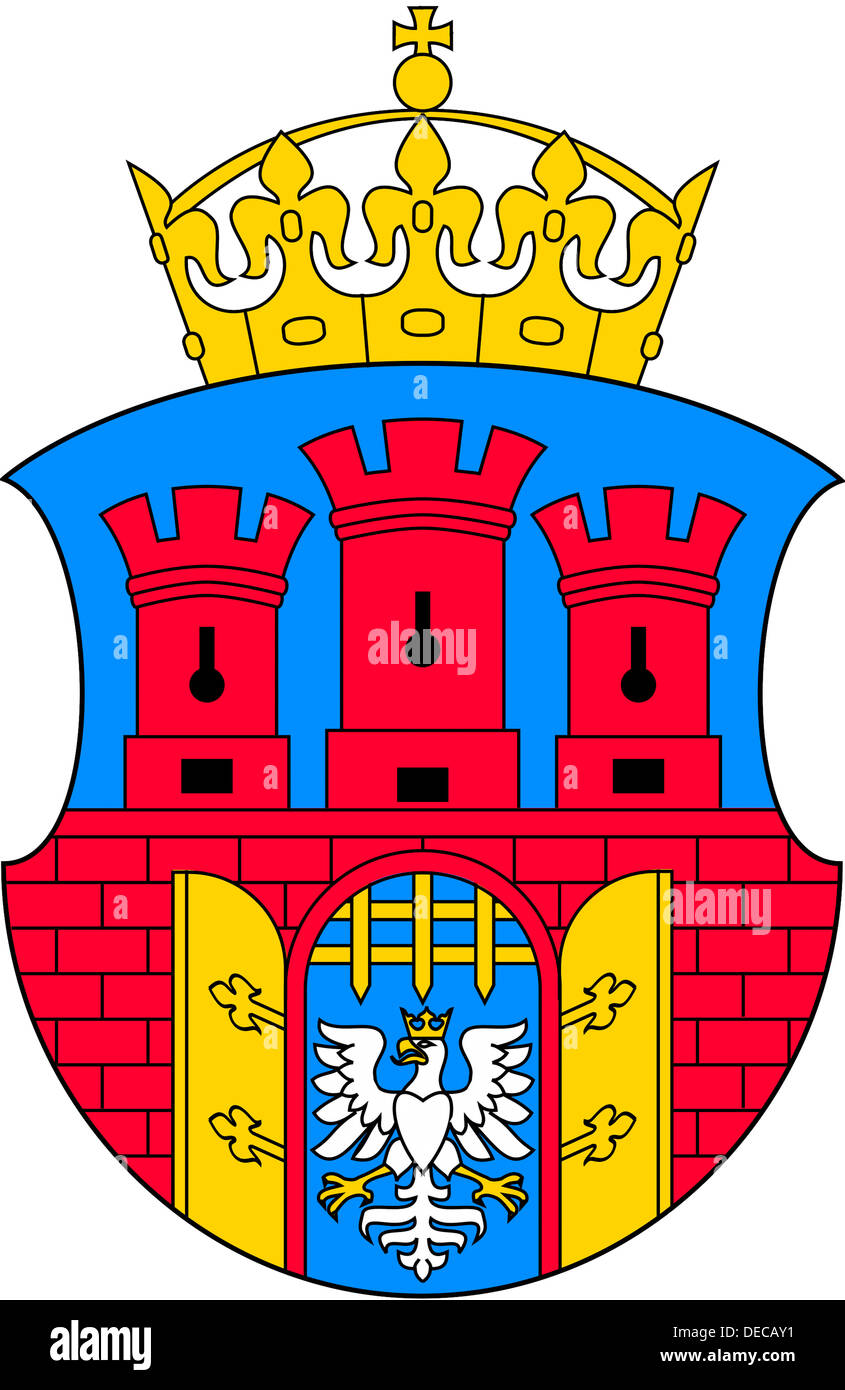 Coat of arms of the Polish city of Krakow Stock Photo - Alamy