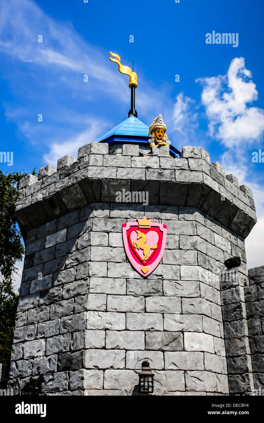 The Lego Castle inside Legoland Florida Stock Photo - Alamy