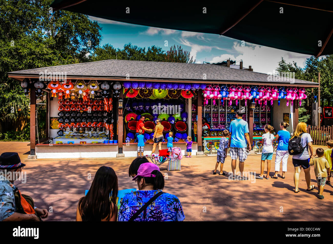 Throw a ball and hopefully win a prize at Legoland Theme Park Florida ...