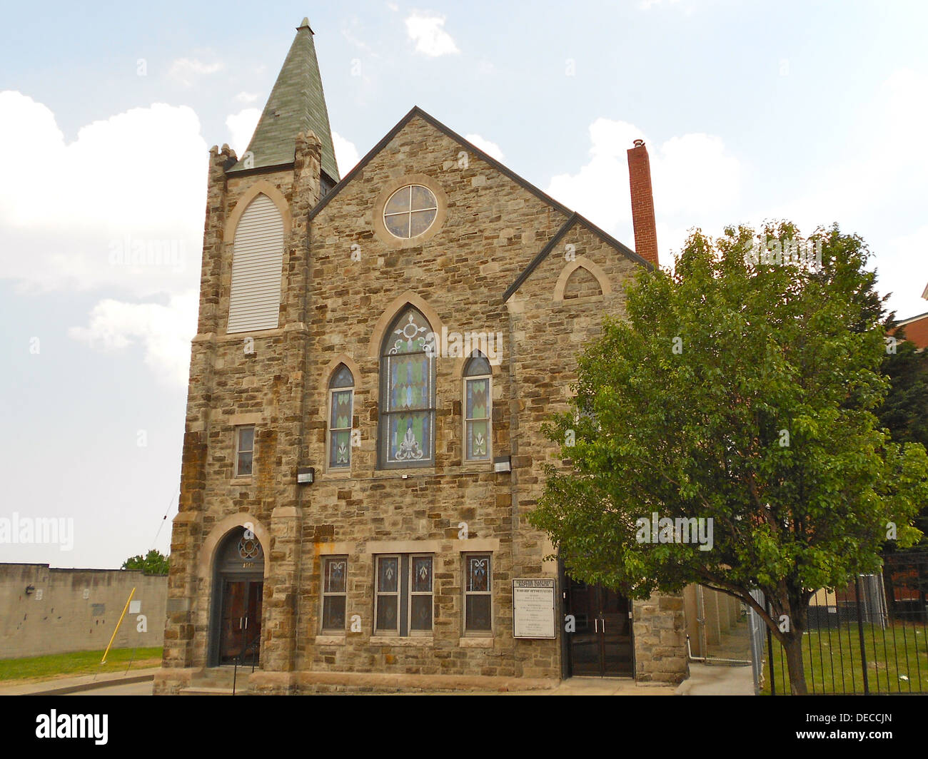 This historical building in West Baltimore is an example of early 20th ...