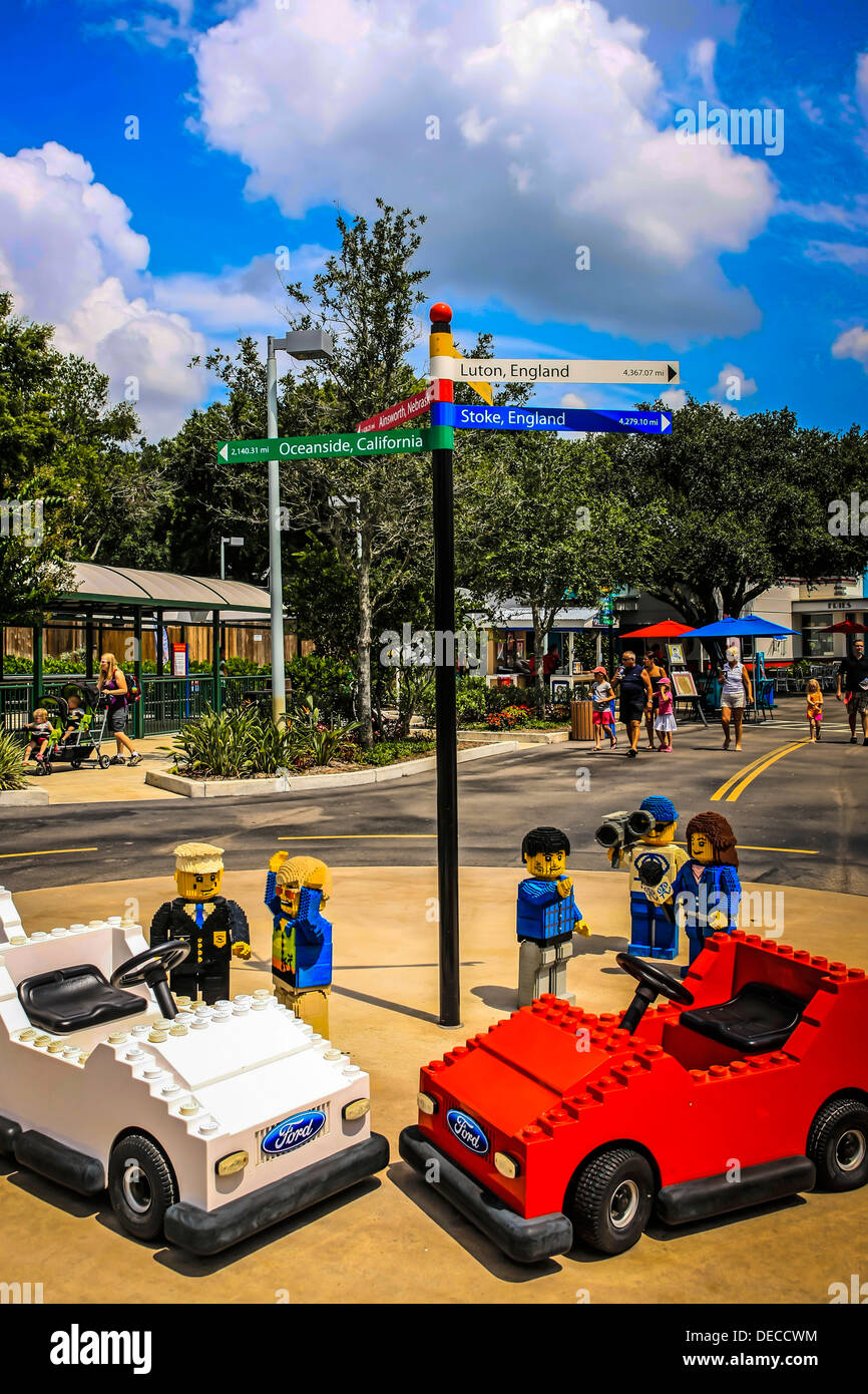 The City Zone in Legoland Florida Stock Photo - Alamy