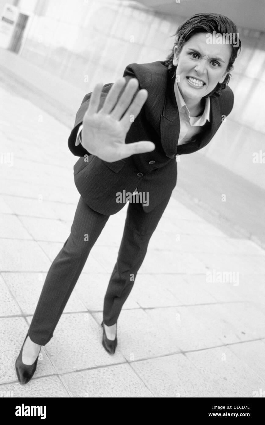 Stop vertical Black and White Stock Photos & Images - Alamy