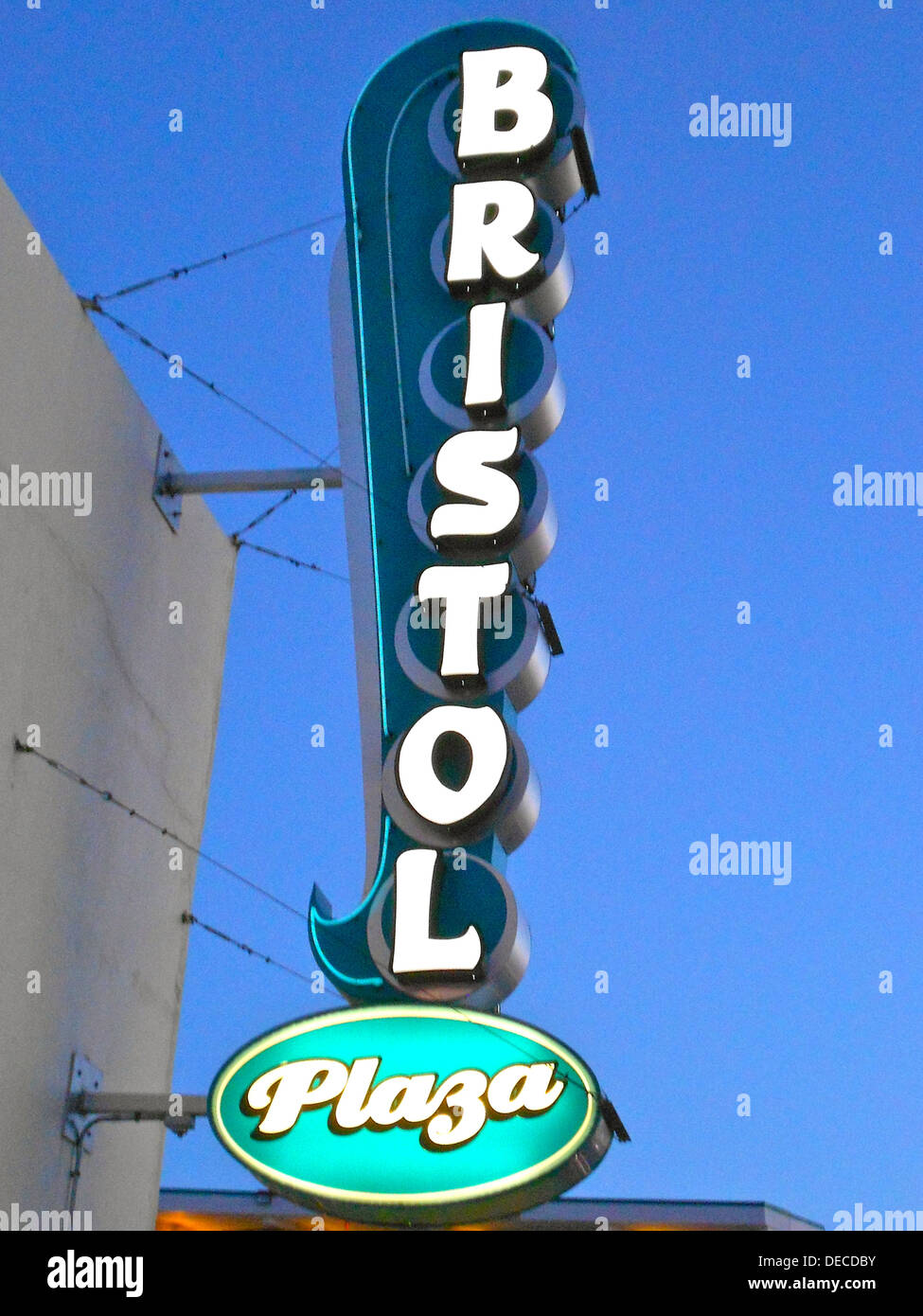 The Bristol Plaza Motel neon sign is a key feature of the Dop Wop ...