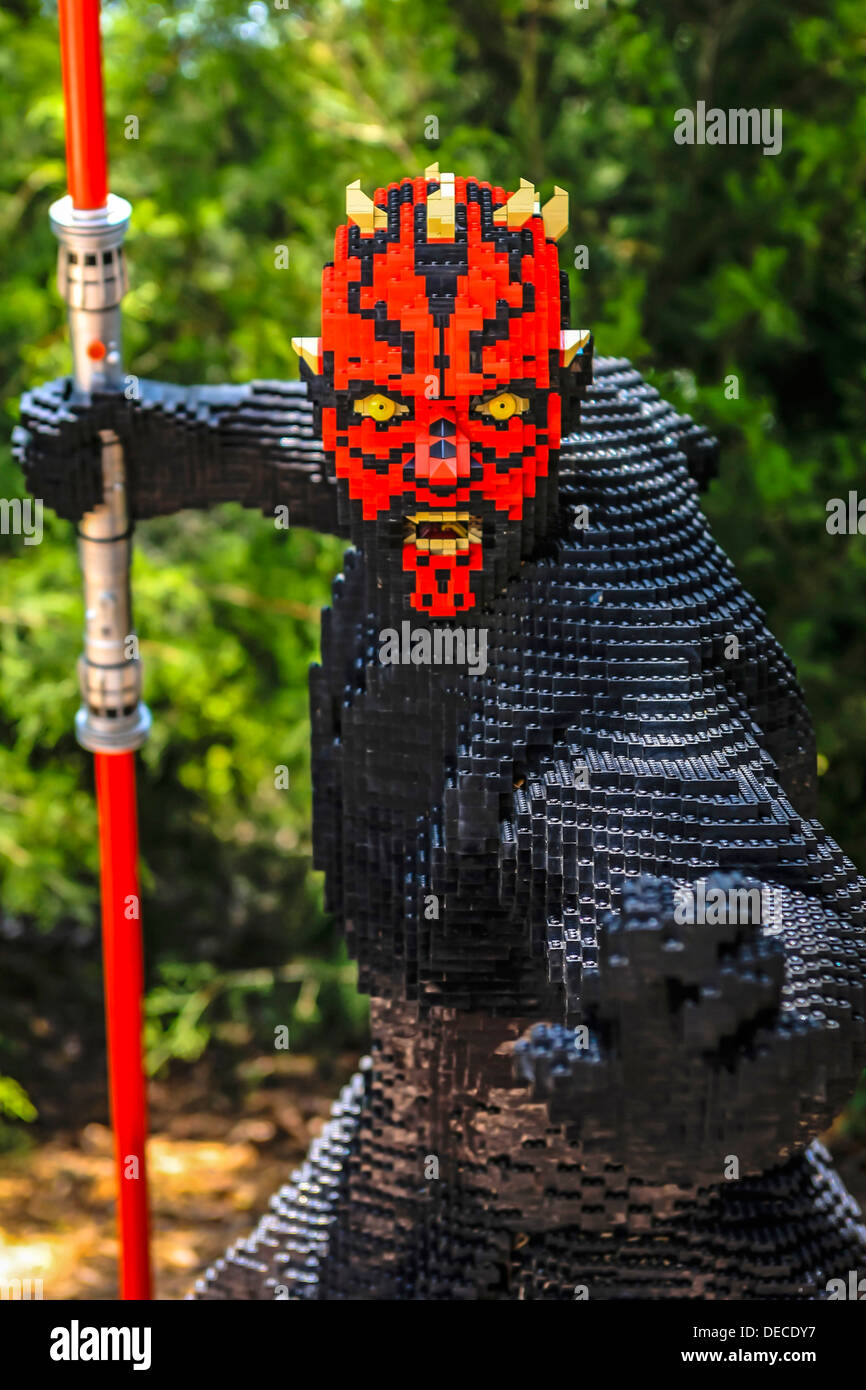 Lego brick Sith Star Wars character at Legoland Florida Stock Photo - Alamy