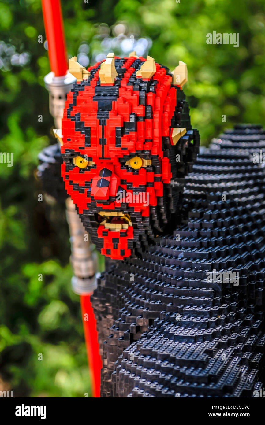 Lego brick Sith Star Wars character at Legoland Florida Stock Photo - Alamy