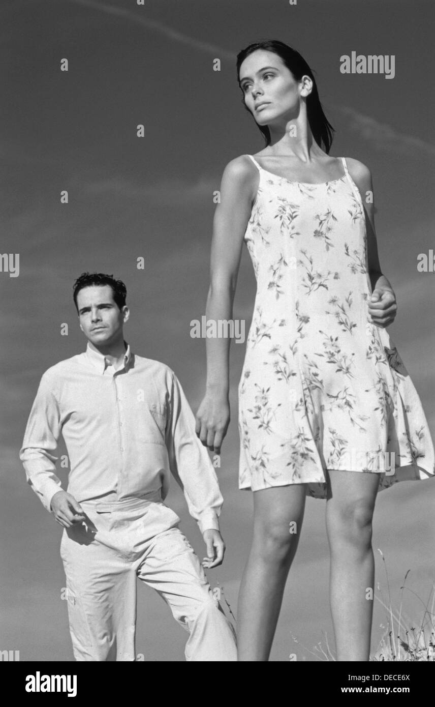 Three quarter pose Black and White Stock Photos & Images - Alamy