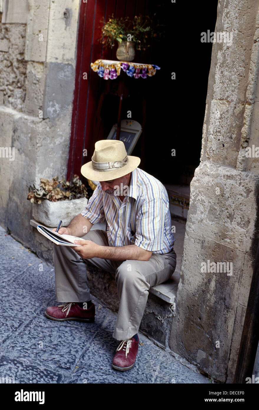Man resting in italy hi-res stock photography and images - Alamy
