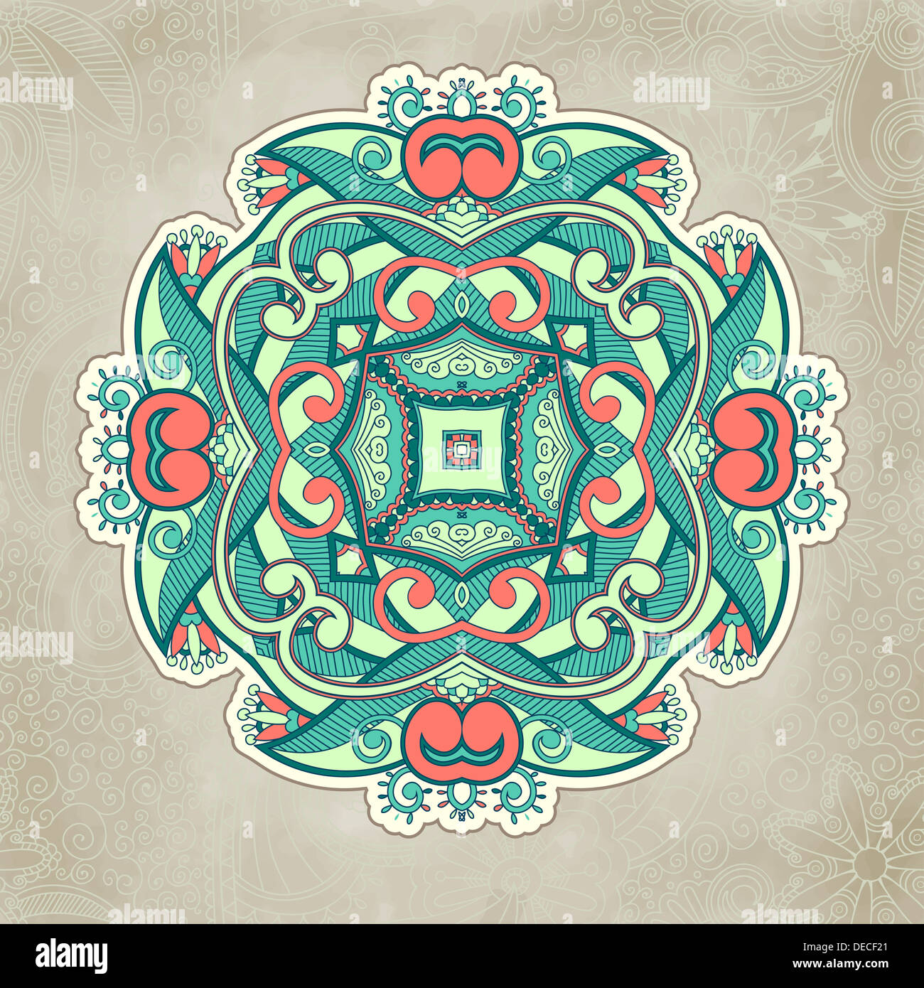 Abstract vector floral and ornamental item background Stock Photo - Alamy